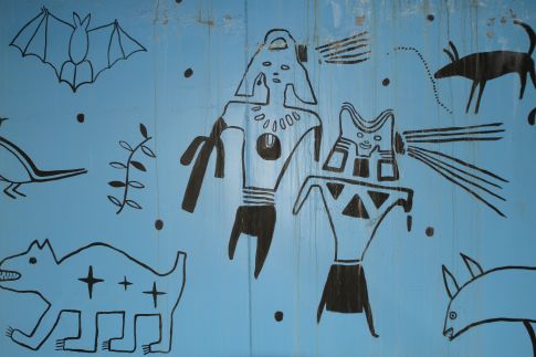 Colorado Artist Turns a Parking Structure into a Historical "Rock Art ...